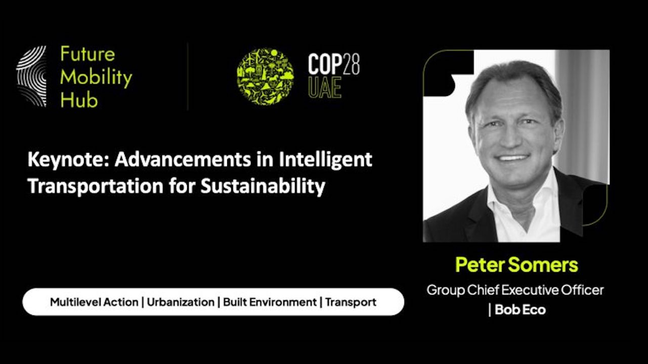 Bob Eco's CEO, Peter Somers, took the stage as a speaker at COP28 | Bob ...